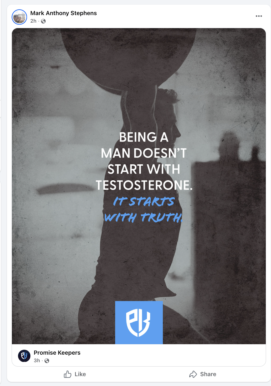 “Manhood 101: How to Post Your Integrity and Leave the Truth Out ...